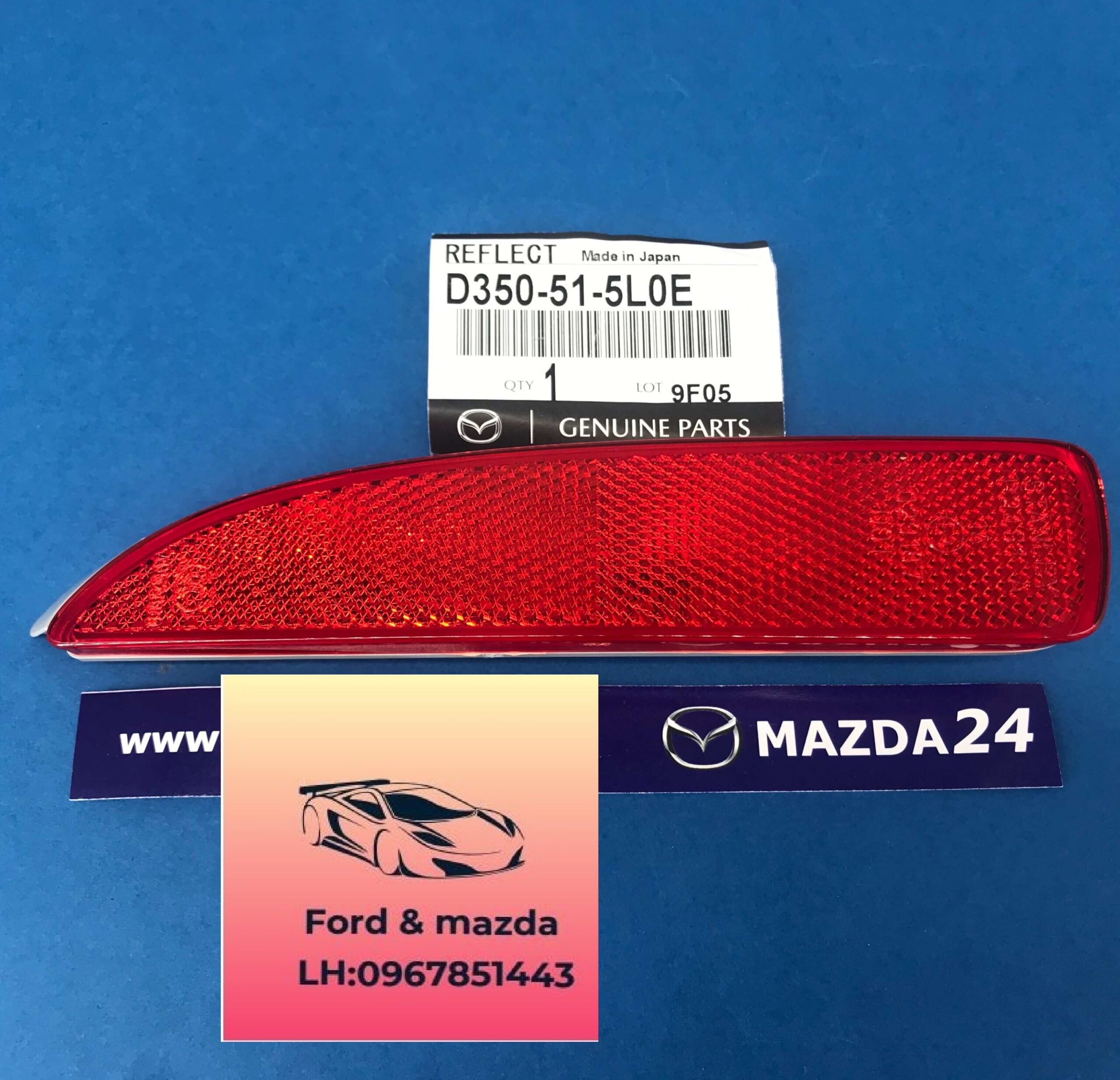 đèn phản quang cản sau mazda 2015-2019