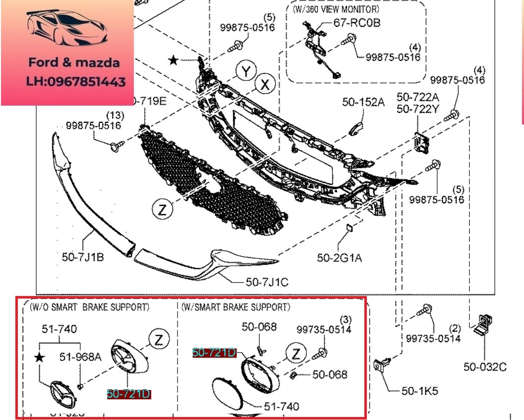 lô gô mazda mặt ca lăng trước mazda cx5 2018-2023