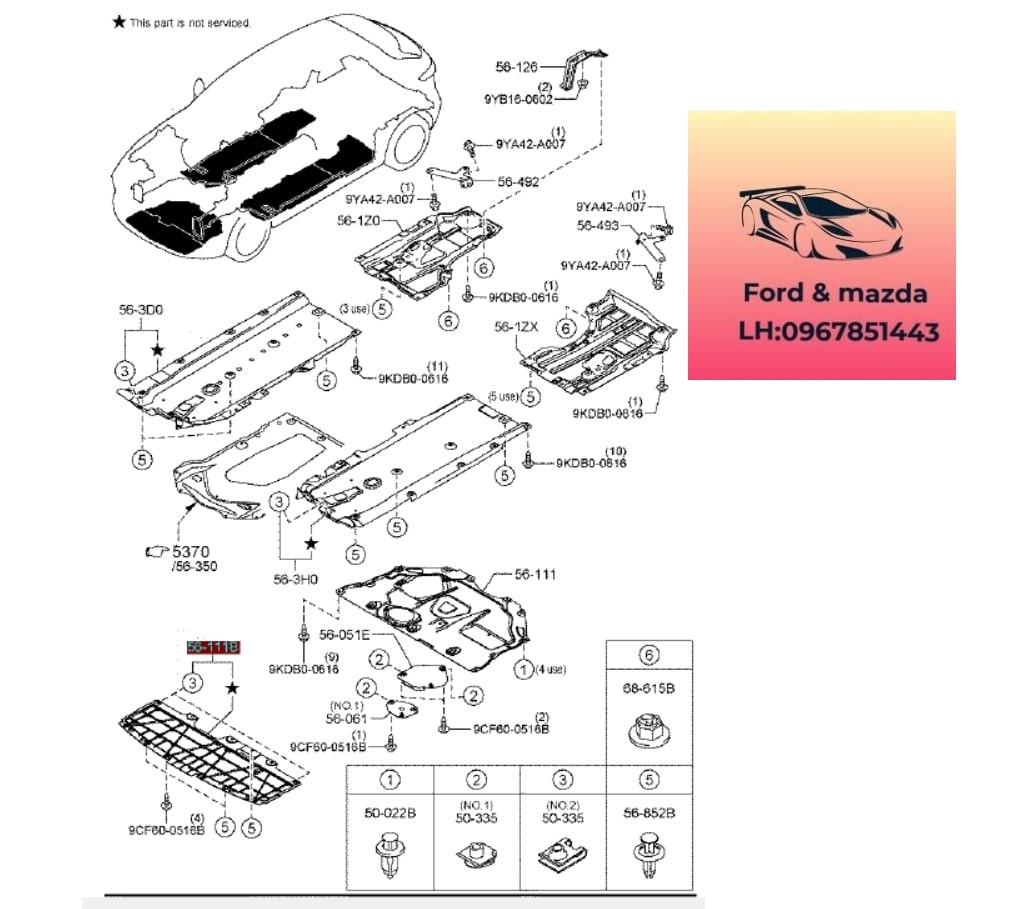 Chắn bùn gầm mazda cx30 2021-2025